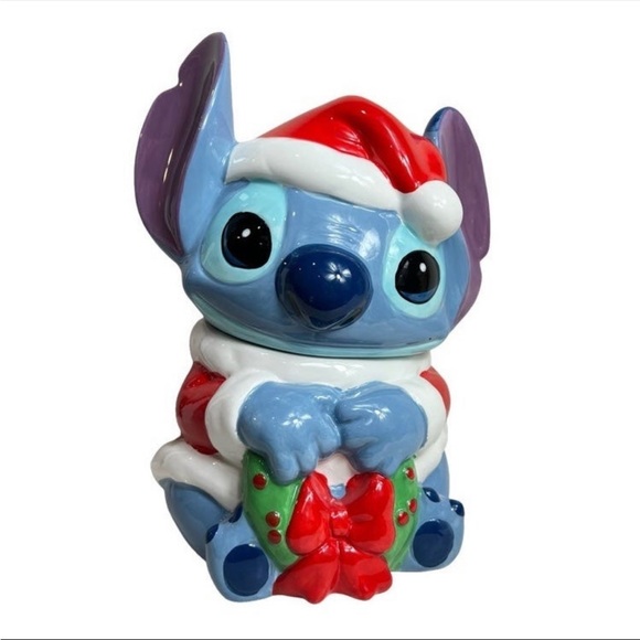 Disney | Kitchen | Stitch Christmas Cookie Jar Canister | Poshmark